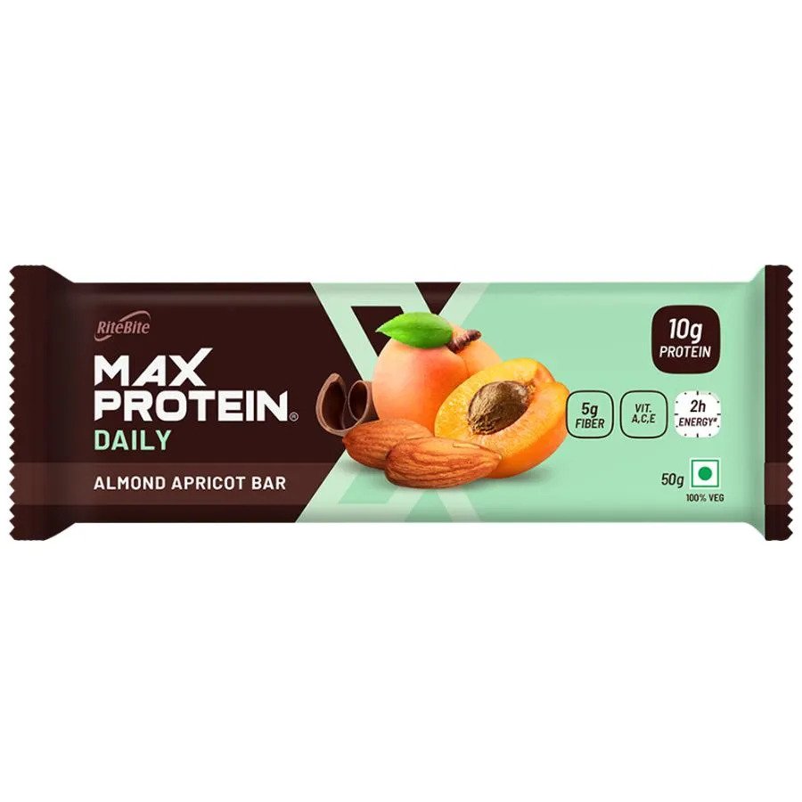 RITE BITE MAX PROTEIN – ALMOND APRICOT BAR – Muscleheadon